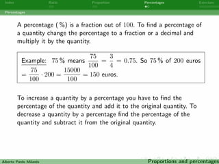 Proportions and percentages | PDF