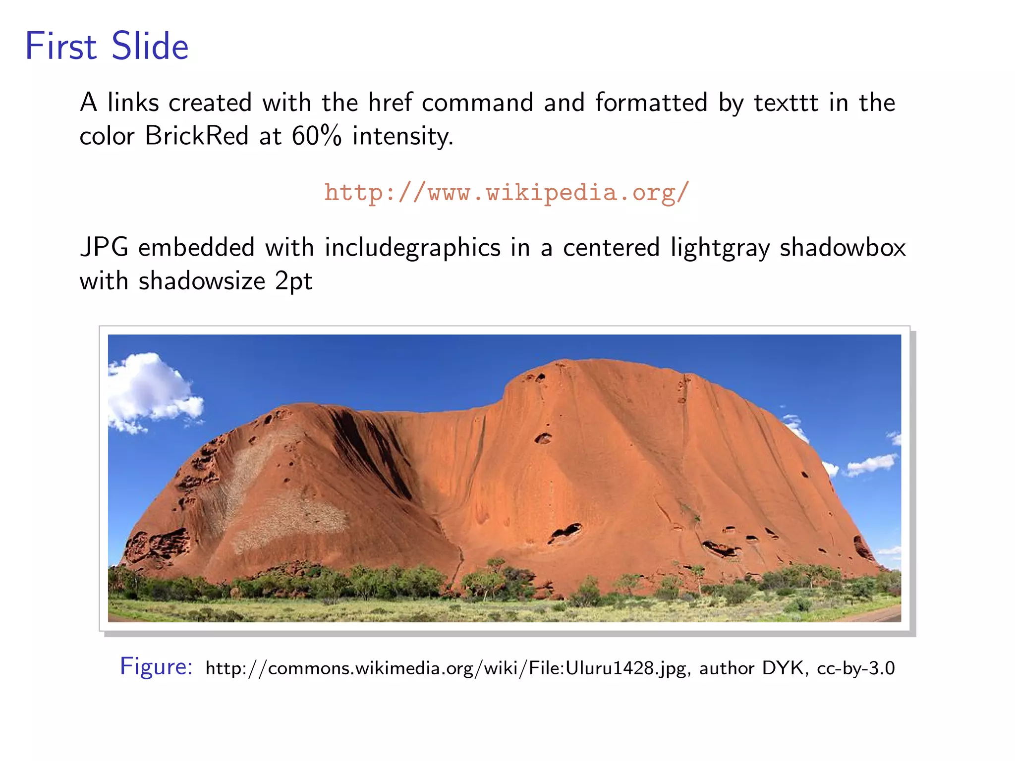 Beamer class example | PDF