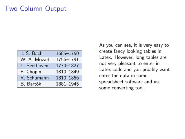 Beamer class example | PDF