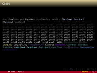 Beamer color test (black background) | PDF