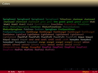 Beamer color test (black background) | PDF