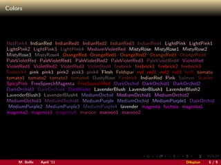 Beamer color test (black background) | PDF