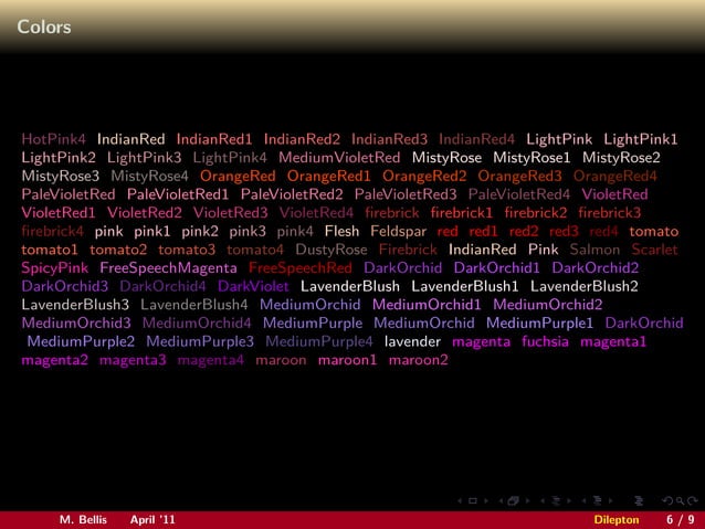 Beamer color test (black background) | PDF