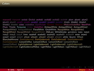 Beamer color test (black background) | PDF