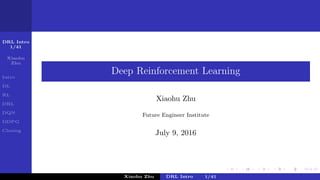 Deep Reinforcement Learning An Introduction | PPT