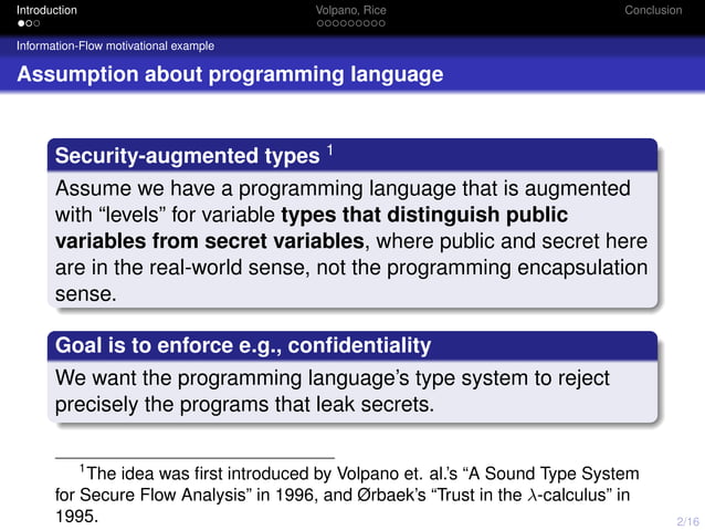 Language Based Information Flow Security Ppt