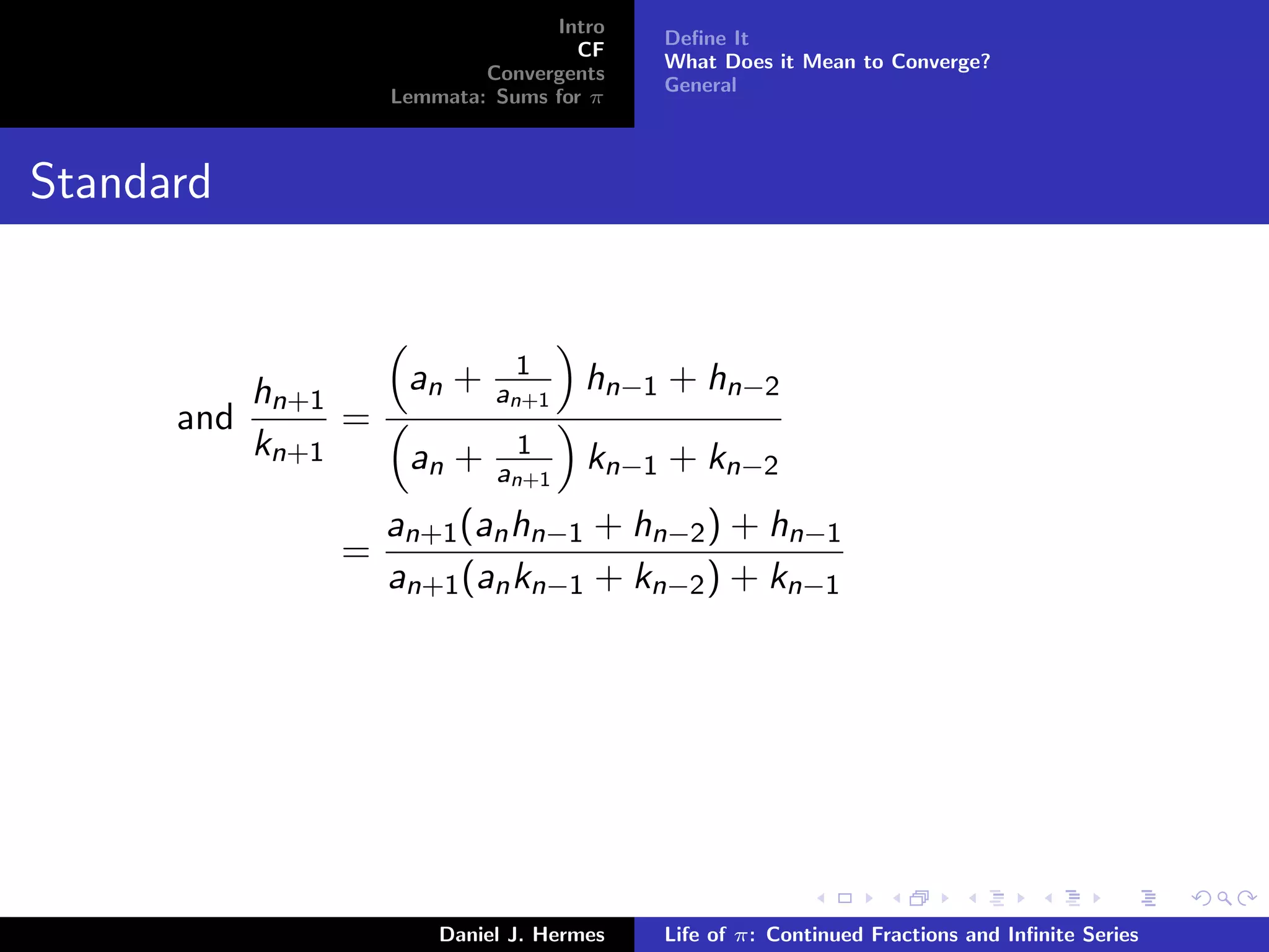 Life of π: Continued Fractions and Infinite Series | PDF