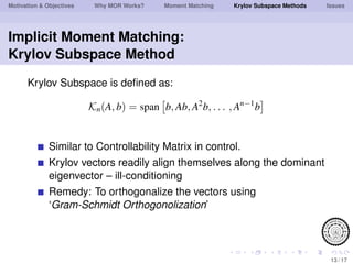 An Introduction to Model Order Reduction | PDF