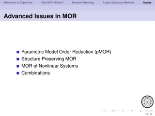 An Introduction to Model Order Reduction | PDF