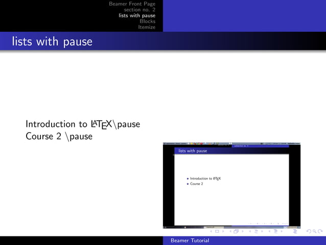 Beamer tutorial | PDF