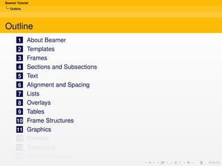 Beamer tutorial | PDF