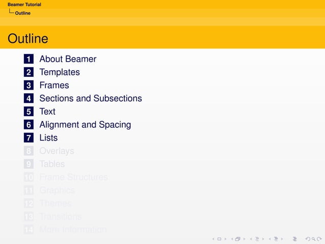 Beamer Tutorial Ppt