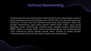 materi beamforming dan Mimo yang digunakan pada 5G | PDF
