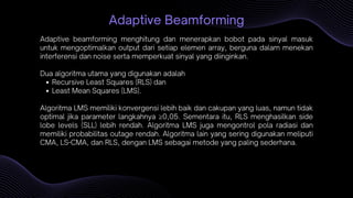 materi beamforming dan Mimo yang digunakan pada 5G | PDF