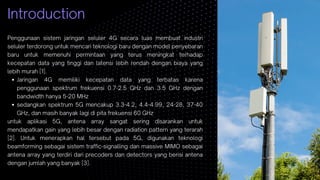 materi beamforming dan Mimo yang digunakan pada 5G | PDF