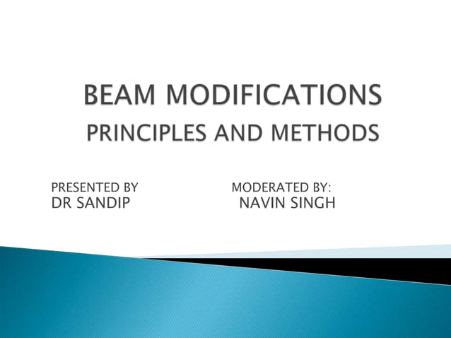 Beam modifications | PPTX