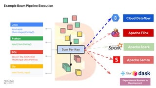Beam + Pulsar: Powerful Stream Processing at Scale - Pulsar Summit SF 2022 | PPT