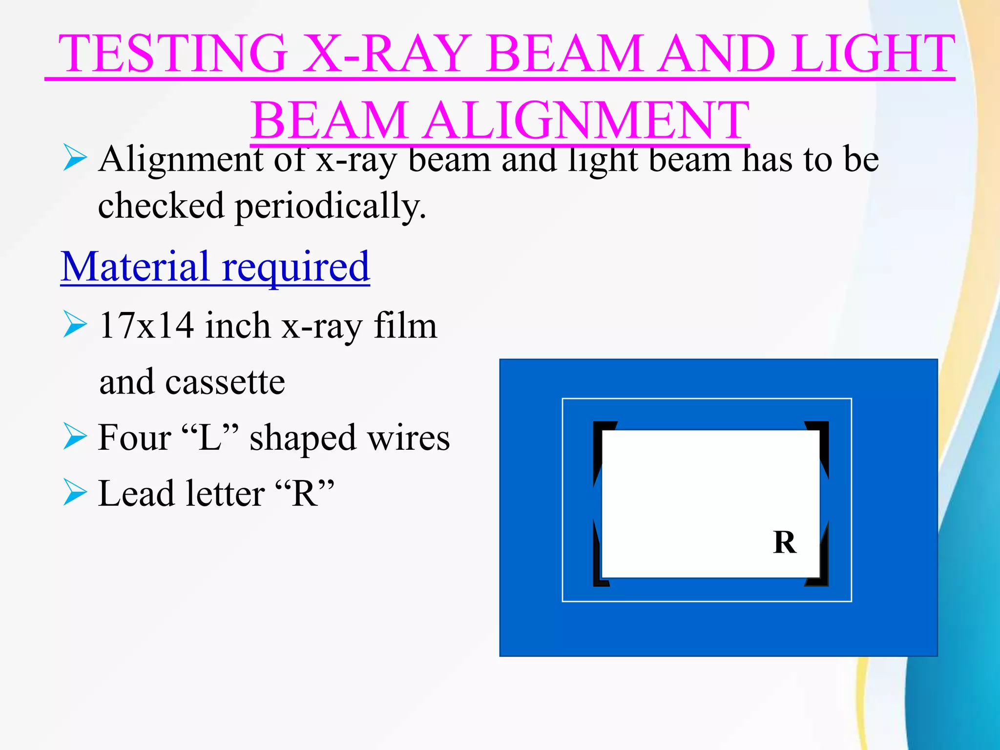 Beam restricted device and filter used in x ray | PPTX