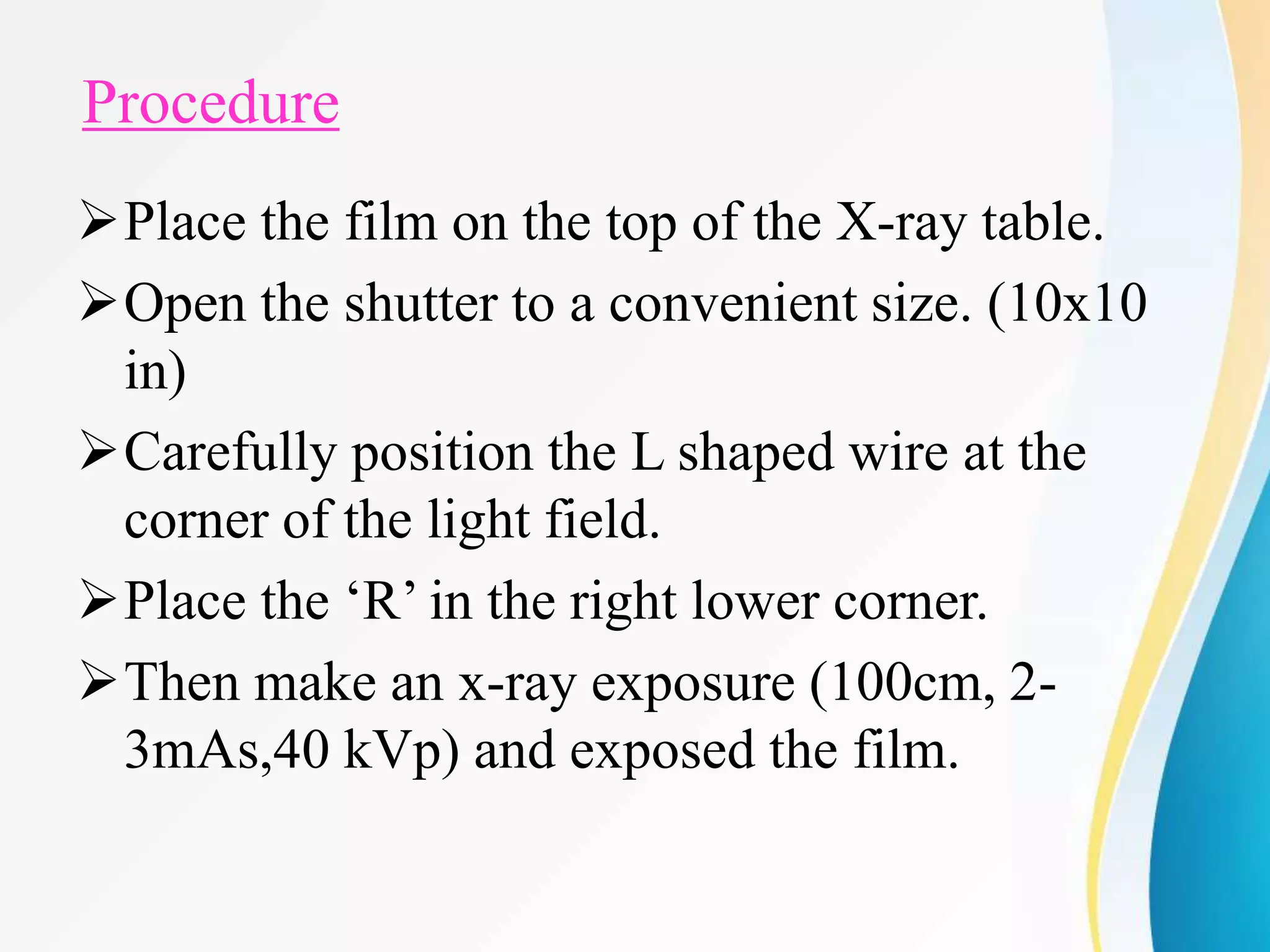 Beam restricted device and filter used in x ray | PPTX
