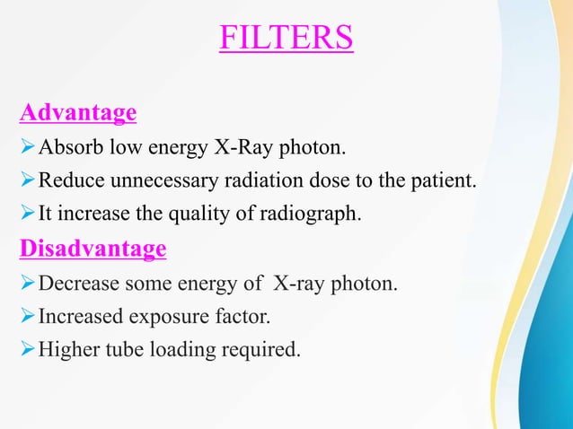 Beam restricted device and filter used in x ray | PPTX | Photography ...