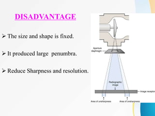 Beam restricted device and filter used in x ray | PPTX
