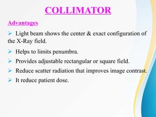 Beam restriction devices in x rays by sushil pattar | PPTX