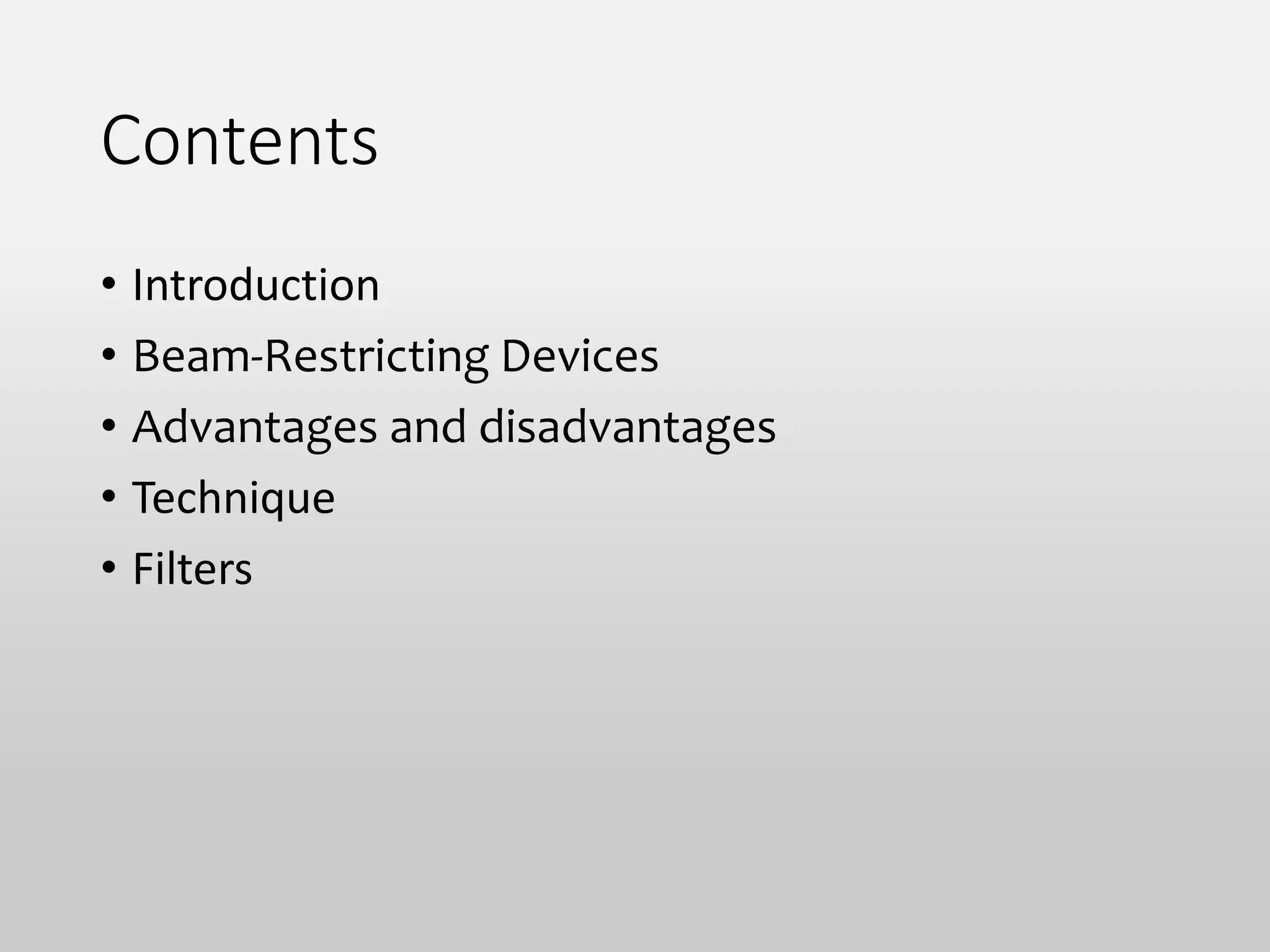 Beam restriction technique and devices.pptx