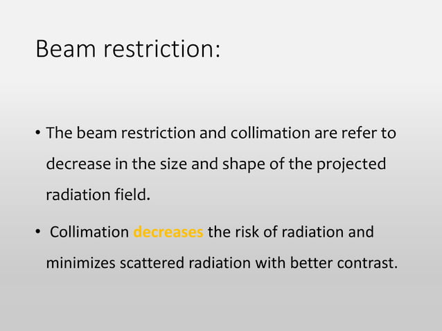 Beam restriction technique and devices.pptx