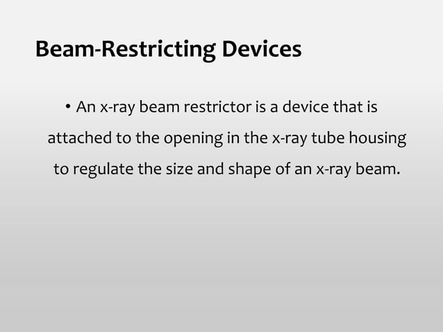 Beam restriction technique and devices.pptx