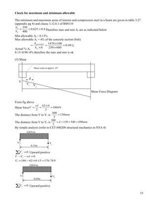 Beams design and analysis | DOC