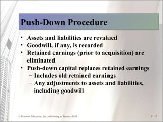 consolidation theory, push down accounting | PPT