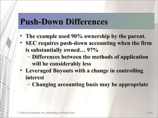 consolidation theory, push down accounting | PPT