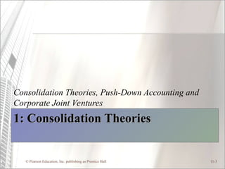 consolidation theory, push down accounting | PPT