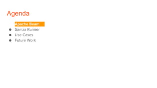 Beam me up, Samza! | PPT