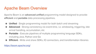 Beam me up, Samza! | PPT