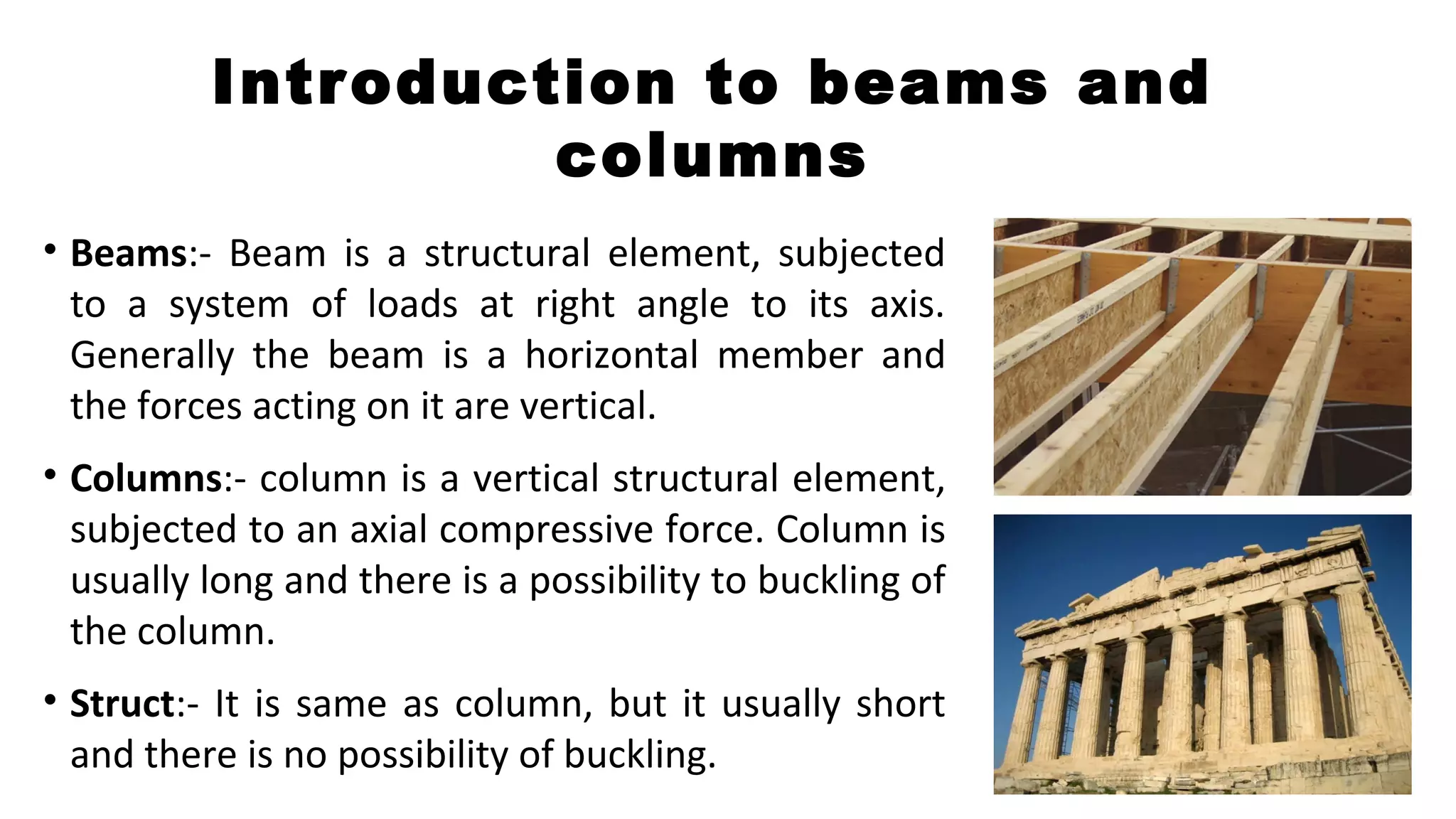 Beams and columns (machine design & industrial drafting ) | PPT