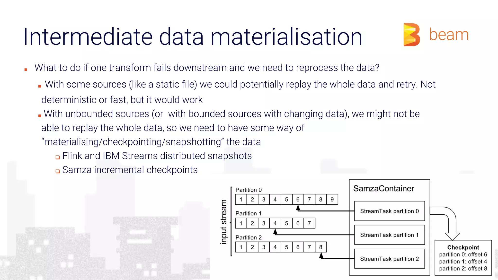How a BEAM runner executes a pipeline. Apache BEAM Summit London 2018 | PDF