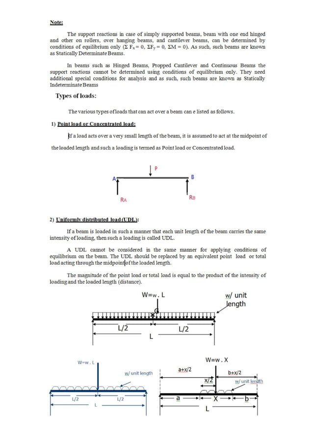 Engineering Mechanics - Beam theory | PDF