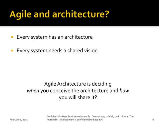 Be an agile architect | PPTX