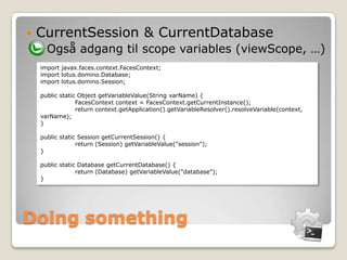 XPages Bean developer | PPT