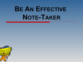 Be an effective note taker (library skills) | PPT