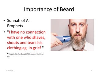 Beard and islam | PPTX