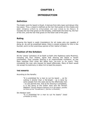 Beard between salaf & khalaf | PDF
