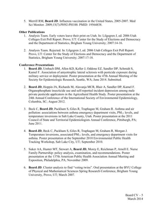 John D Beard cv | DOC