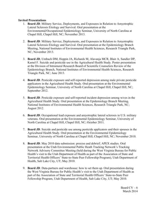 John D Beard cv | DOC