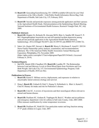 John D Beard cv | DOC