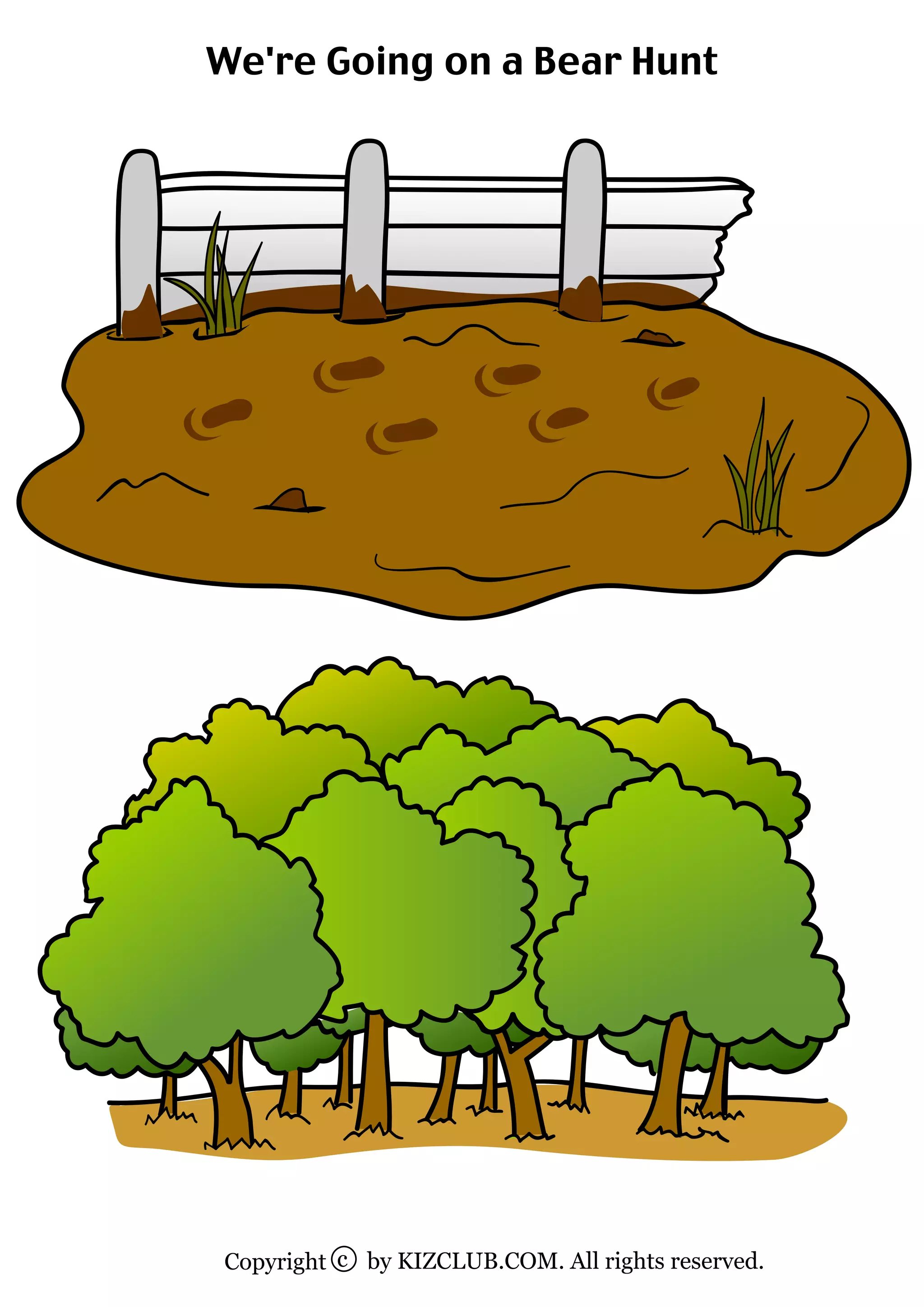 We're going on a Bear Hunt.Flashcards | PDF