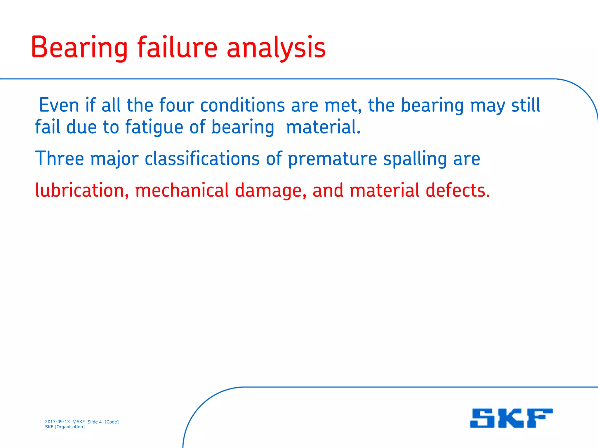 Bearing failure-analysis | PDF
