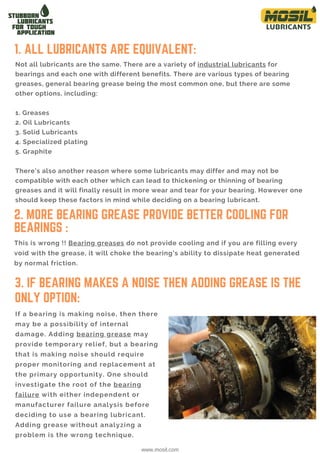 Bearing lubrication- Myths Explained | PDF