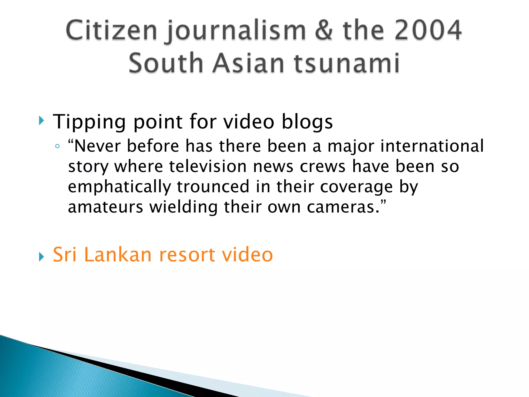 "Bearing Witness: Citizen Journalism And Human Rights Issues" | PPT